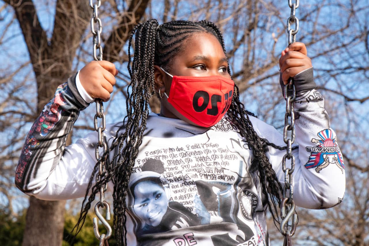 Fly Zyah and her superhero support team — Ms. Mayhem